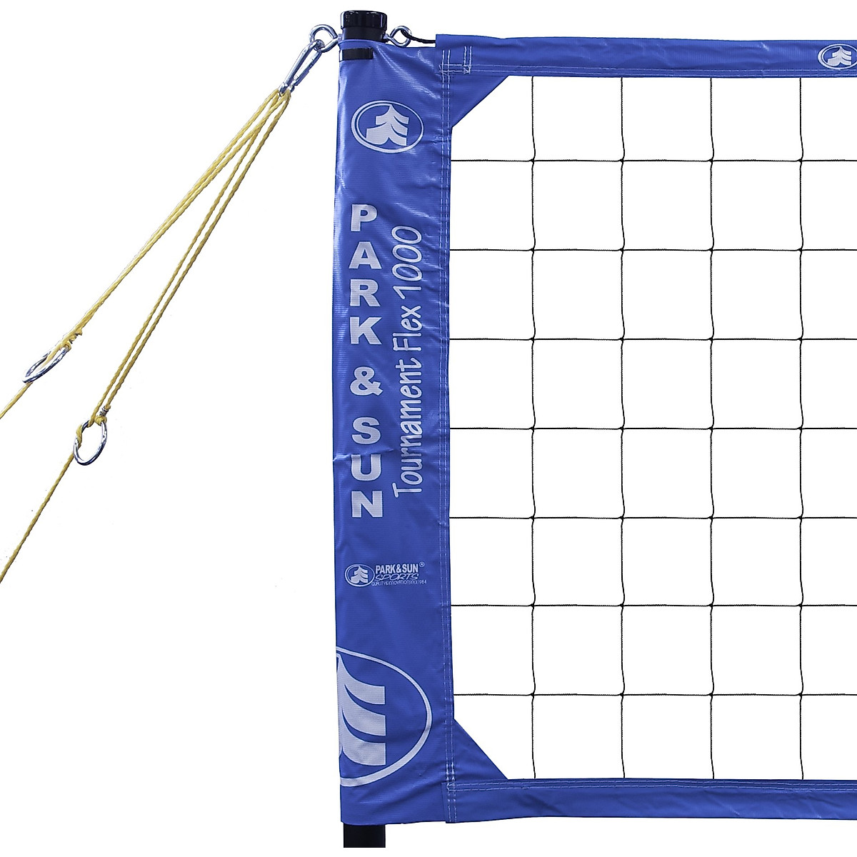 Park & Sun Sports Tournament Flex 1000: Portable Outdoor Volleyball Net System, Blue