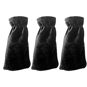 Tbest Plastic Covers Pedal Sleeves Piano,Piano Pedal Cover Foot Pad, 3 Pcs Pleuche Piano Pedal Protective Cover Case Musical Instruments Accessories(Black)