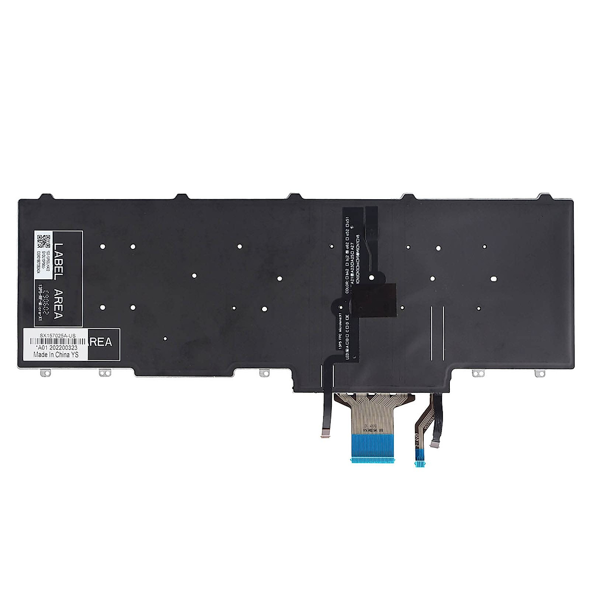 SUNMALL Replacement Keyboard with Backlit and Trackpoint Compatible with Dell Latitude E5550 E5570 E5580 E5590 E5591 5550 5570 5580 5590 5591,Precision 3510 3520 7510 7520 7710 7720