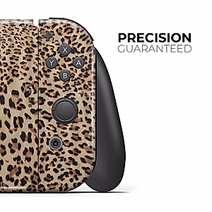 Design Skinz - Compatible with Nintendo Switch Lite - Skin Decal Protective Scratch-Resistant Removable Vinyl Wrap Cover - Brown Vector Leopard Print
