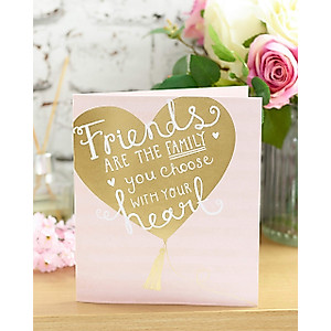UK Greetings Friend Birthday Card - Birthday Card for Her - Pretty Gold Heart Design, 529393-0-1