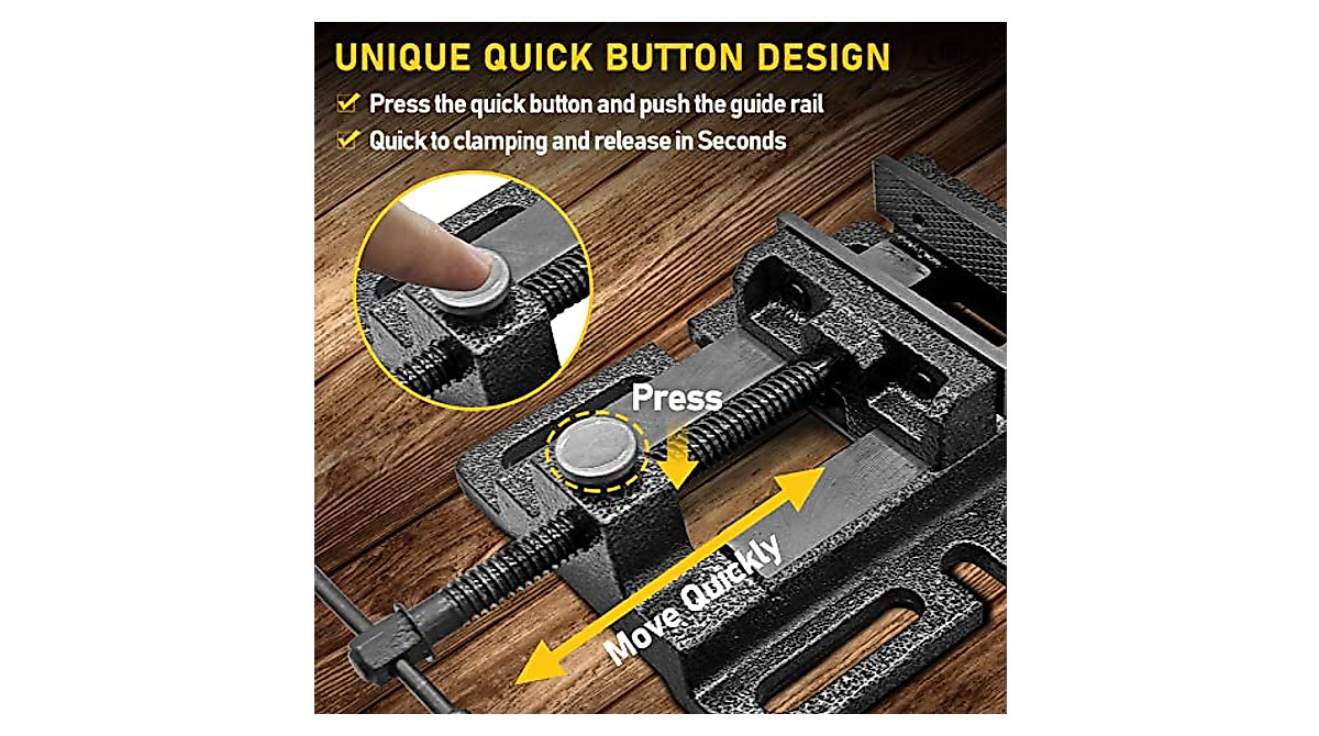 Heavy Duty Quick Release 4" Bench Vise for Milling