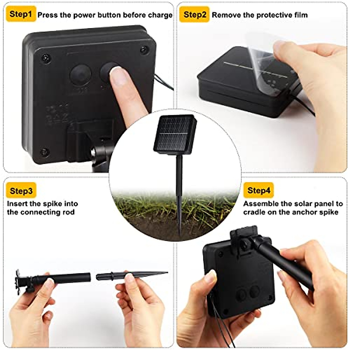 Solar String Light, 2 Pack Solar Fairy Lights Solar Christmas Lights Solar Powered Lights with 8 Working Modes, 66FT 200 LED Decorative Lights for Garden, Patio, Christmas Tree, Party Warm White