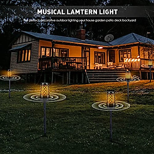 MOFOKEAY Outdoor Bluetooth Speakers Waterproof - 2 Pack Wireless Torch Atmosphere Speakers with Stake & Hook, Sync Up to 100 Speakers, BT 5.3 Portable Speaker for Patio Camp Party, Gifts for Men Women