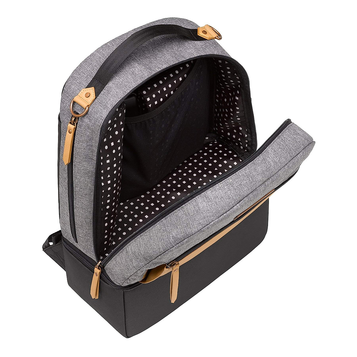 Petunia Pickle Bottom Axis Backpack | Baby Bag | Diaper Bag Backpack | Baby Bottle Bag for Parents | Stylish Baby Bag Organizer| Sophisticated and Spacious Backpack for On The Go Moms | Camel/Graphite