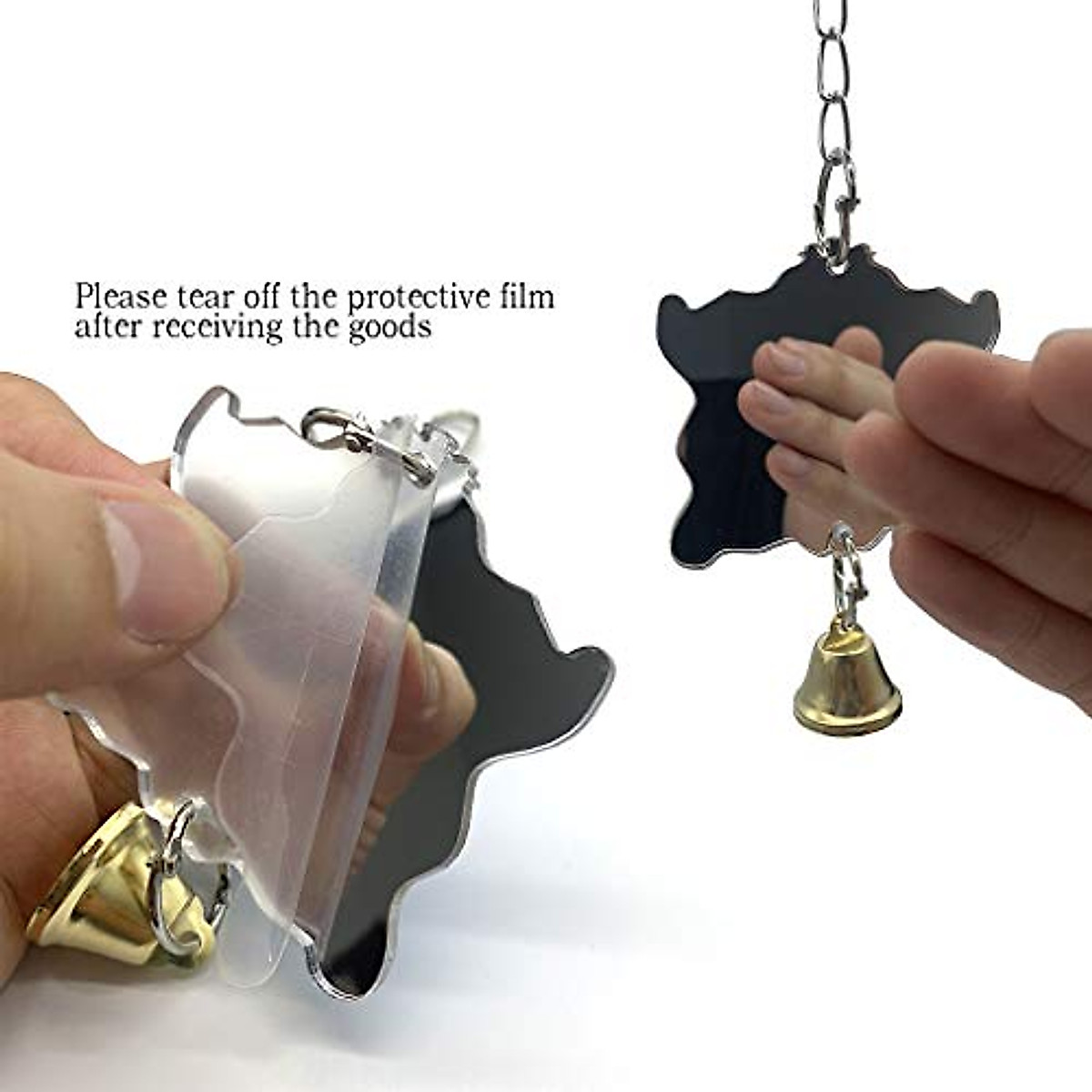 EBaokuup 10 Packs Bird Swing Chewing Toys- Parrot Hammock Bell Toys Parrot Cage Toy Bird Perch with Wood Beads Hanging for Small Parakeets, Cockatiels, Conures, Finches,Budgie,Parrots, Love Birds