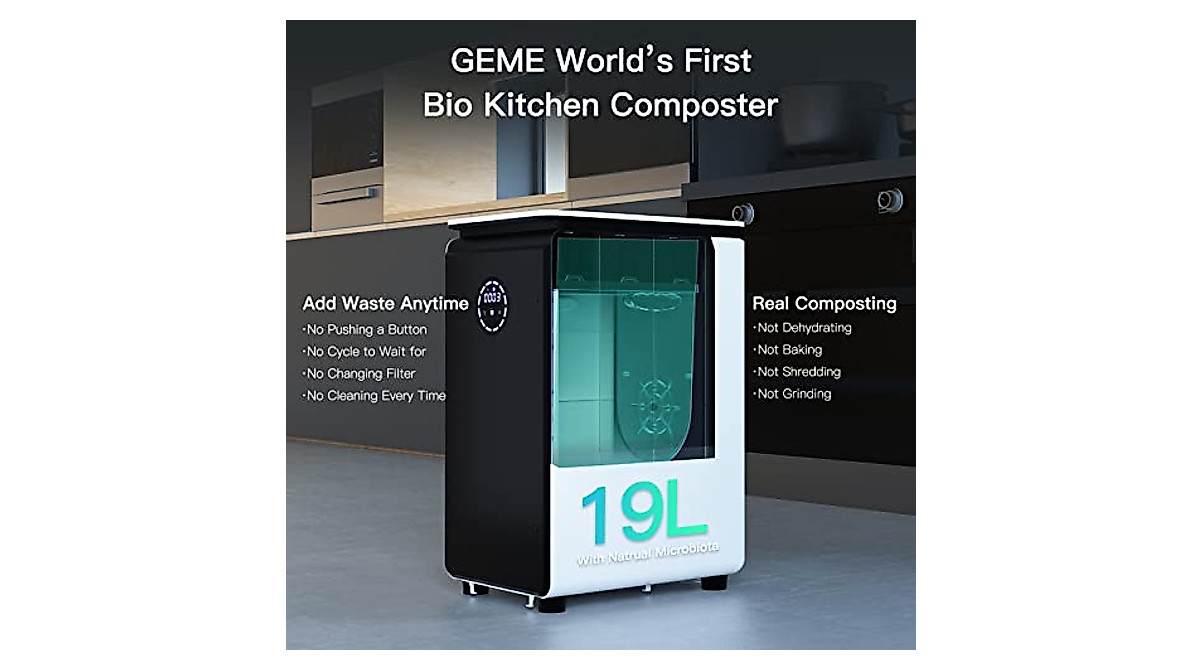 GEME Bio Smart Electric Composter - Turns Food Waste into Organic Compost