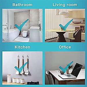 JELLYSUB 20 Hooks+40 Strips, Small Wire Toggle Hooks Value Pack, Organize Damage-Free Utility Hooks, Hanging Hooks Heavy Duty with Adhesive Strips, No Tools Wall Hooks for Hanging