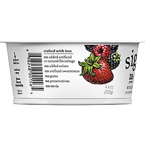 siggi's® Icelandic Strained Whole Milk Yogurt, Mixed Berry, 4.4 oz. Single Serve Cup – Thick, Protein-Rich Yogurt Snack