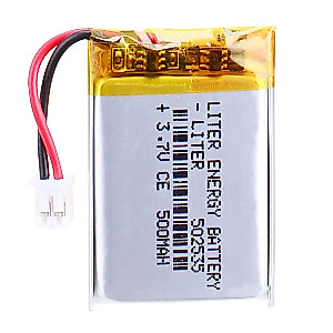 Liter energybattery 3.7V Lipo Battery 500mAh Rechargeable Lithium ion Polymer Battery 502535 Lithium Polymer ion Battery with JST Connector