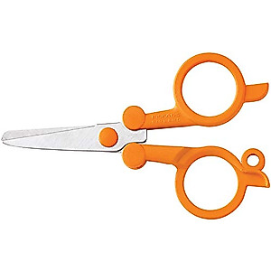 Fiskars 01-005434 Travel Folding Scissors, 4 Inch, Orange