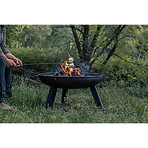 Barebones Roasting Sticks (2)- BBQ Accessories, S'more Sticks and Hot Dog Roasting Sticks for Campfire - Large Metal Skewers
