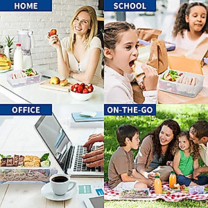 KIGI [6 PACK] 38.9OZ/10.1OZ/6.1OZ Mixed Sized Food Storage Containers Set with Lid Airtight Meal Prep Containers Leak-Proof Bento Box,BPA FREE,Microwave Safe