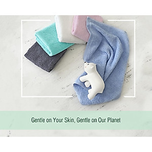 SUMMERMIA 12 Pack Washcloths 13" x 13" - Soft Wash Cloths for Your Face Towel, Wash Cloths for Your Body (White + Gray)