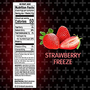 Pedialyte AdvancedCare Plus Electrolyte Powder, with 33% More Electrolytes and PreActiv Prebiotics, Strawberry Freeze, Electrolyte Drink Powder Packets, 0.6 Oz, Pack of 6