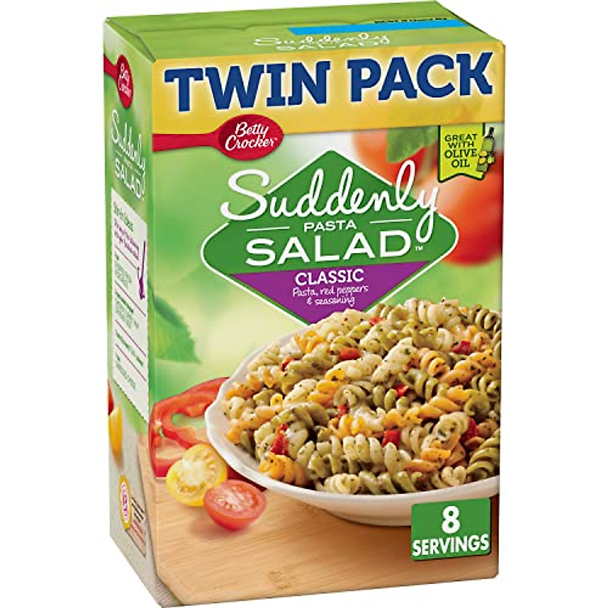 Betty Crocker Suddenly Pasta Salad, Classic, Twin Pack, 15.5 oz