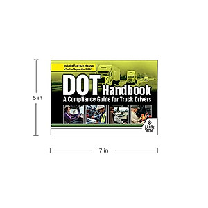 DOT Handbook: A Compliance Guide for Truck Drivers (5" W x 7" H, English, Spiral Bound) - Provides References for FMCSA and DOT Regulations