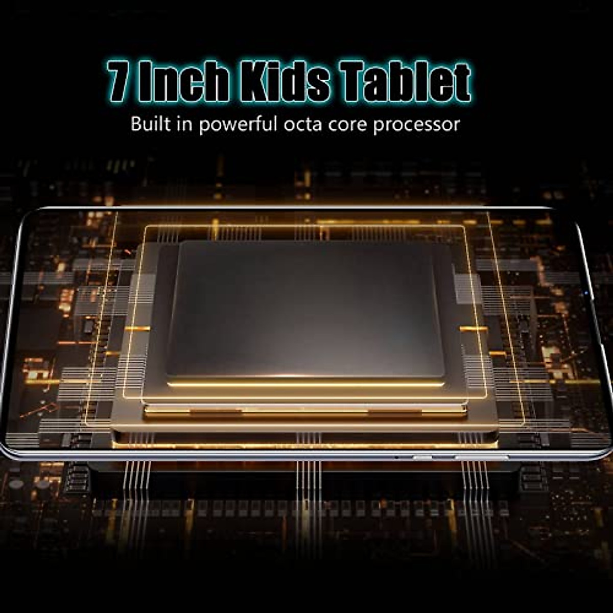 Tablet, 7 Inch IPS HD Display Capacitive Screen Kids Tablet PC, Children 5G WiFi Dual Band Calling Tablet, 2G RAM 32G ROM, for Portable Entertainment (US Plug)