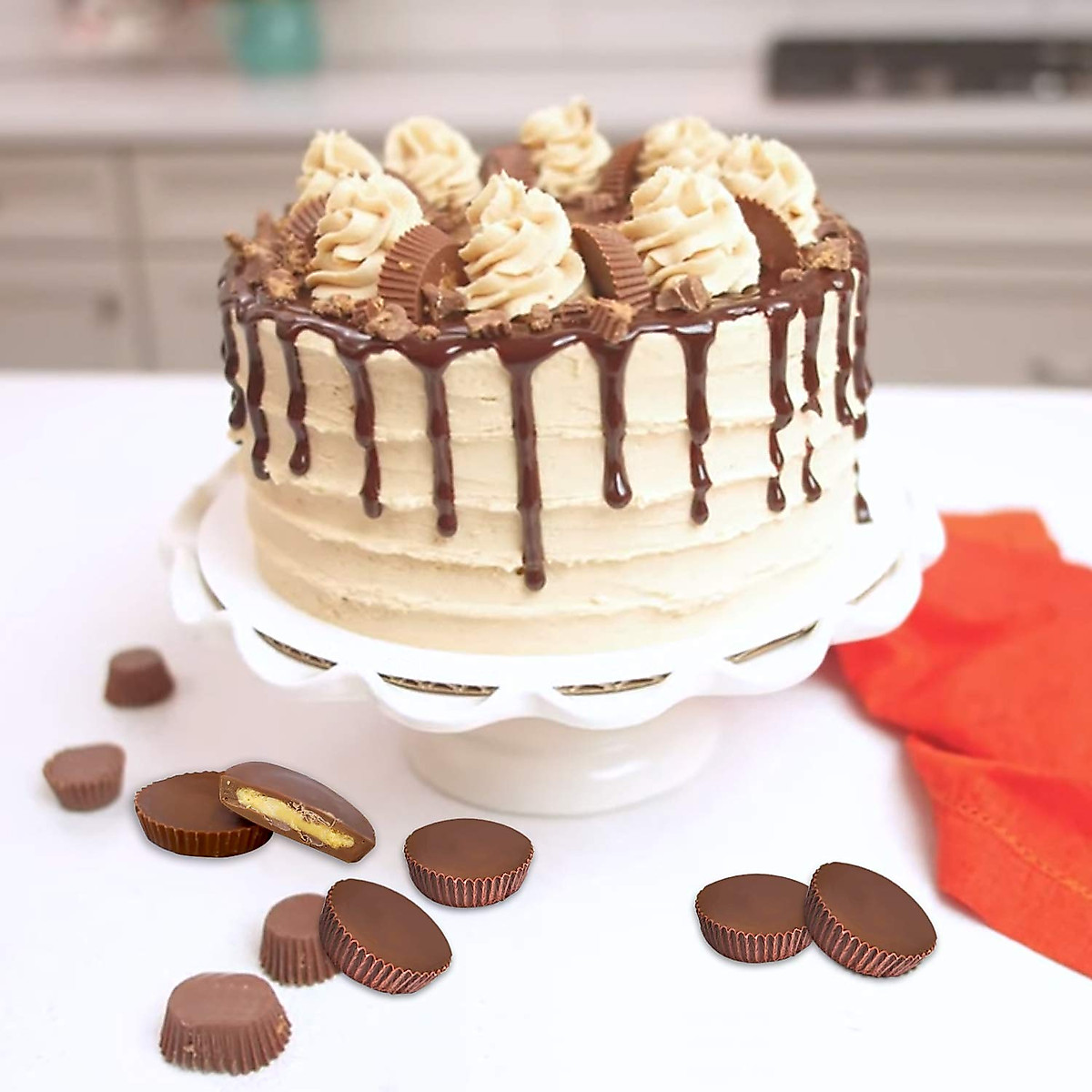 Palksky Chocolate Almond Peanut Butter Cup Mold - (3PCS) 9 Cup Bite Size Fat Bombs Snack Baking Pan/Mini Silicone Cookie Candy Mold for Brownie, Jello, truffle