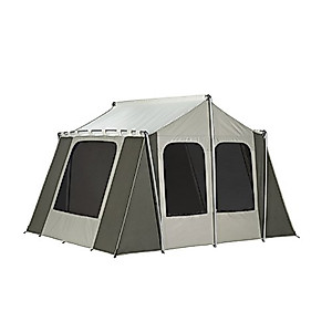 KODIAK CANVAS 12x9 Canvas Cabin Tent, Tan, One Size