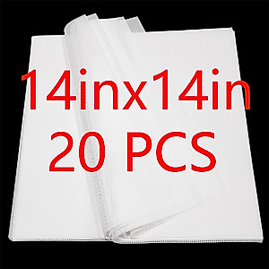 Kispog Silicone Dehydrator Sheets for Food Dehydrator & Freeze Dryer. 20 Pcs/Sets 14x14 in