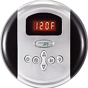 Steam Spa IN600GD Indulgence 6 KW Quick Start Acu-Steam Bath Generator Package, Polished Gold