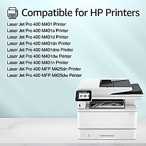 greencycle 10 Pack Compatible for HP 80X CF280X High Yied Black Toner Cartridge Replacement for Laserjet Pro 400 M401dne Pro 400 M401n Pro 400 M401dw Pro 400 MFP M425dn Series Printers