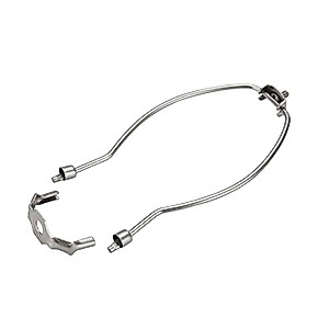 Aspen Creative 20006-2 10" Lamp Harp with Saddle, Satin Nickel