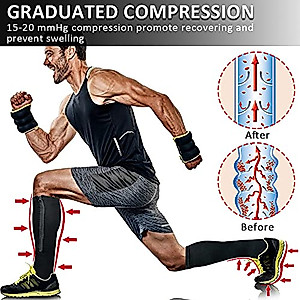 Ailaka Medical 15-20 mmHg Zipper Compression Socks Women Men