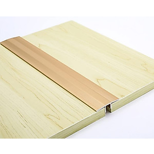 FURLOU T-Shaped Threshold Strips Flooring Transition Strip Non-Slip Transition Bars Floor Reducer Vinyl Edge Trim for Interior Doors