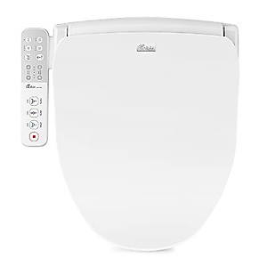 Bio Bidet Slim ONE Smart Toilet Seat in Elongated White with Stainless Steel Self-Cleaning Nozzle, Nightlight, Turbo Wash, Oscillating, and Fusion Warm Water