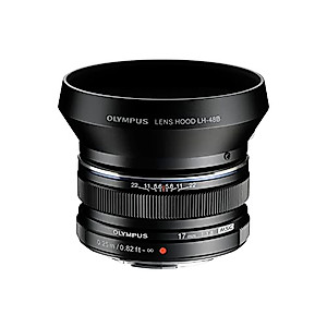 OM SYSTEM OLYMPUS M.Zuiko Digital 17mm F1.8 Black For Micro Four Thirds System Camera, Compact Design, Beautiful Bokeh, Bright