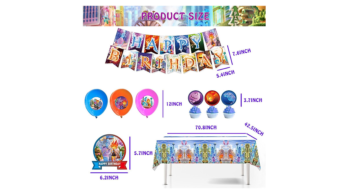 Disney Elemental Birthday Decorations for Fun Parties