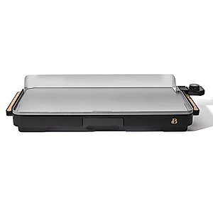 Beautiful 12" x 22" Extra Large Griddle, by Drew Barrymore (Black Sesame)