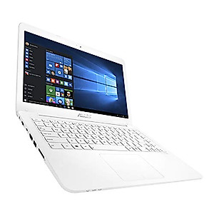 ASUS L402YA Thin & Light Laptop, 14” FHD; AMD E2-7015 Quad Core Processor, AMD Radeon R2 Graphics, 4GB RAM, 64GB eMMC Storage, Windows 10 S with 1yr Office 365 Included, White, L402YA-ES22-WH