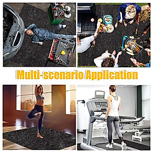 HOMSHIAM 80"X78" Hot Tub Mat, Above-Ground Pool Protector Mat, Water-Absorbent Hot Tub Flooring Protector, Protect The Hot Tubs from Wear, Outdoor Indoor Portable Spa Pool Ground Protection