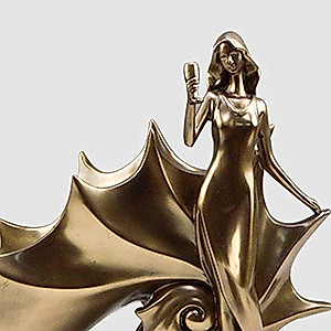 PIBM Stylish Simplicity Retro Cold Cast Copper Art Conch Wine Rack Beauty Style Desktop Porch Bar Restaurant Wine Cabinet Decoration Home Creative Ornaments Bronze Beautiful and Elegant