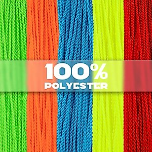 YOSTAR Yoyo Strings Professional 100% Polyester - Fits for Responsive and Non Responsive Yoyos -Yo yo Strings Pack of 50 (Red, Orange, Yellow, Blue, Green) (50pcs)
