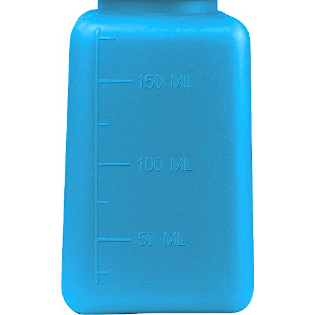 Menda - MDA-5317 MENDA 35594 One Touch Stainless Steel Liquid Dispenser Pump, ESD Safe durAstatic Bottle, Printed Flux Remover, 6 oz, High Density Polyethylene/Stainless Steel, Blue
