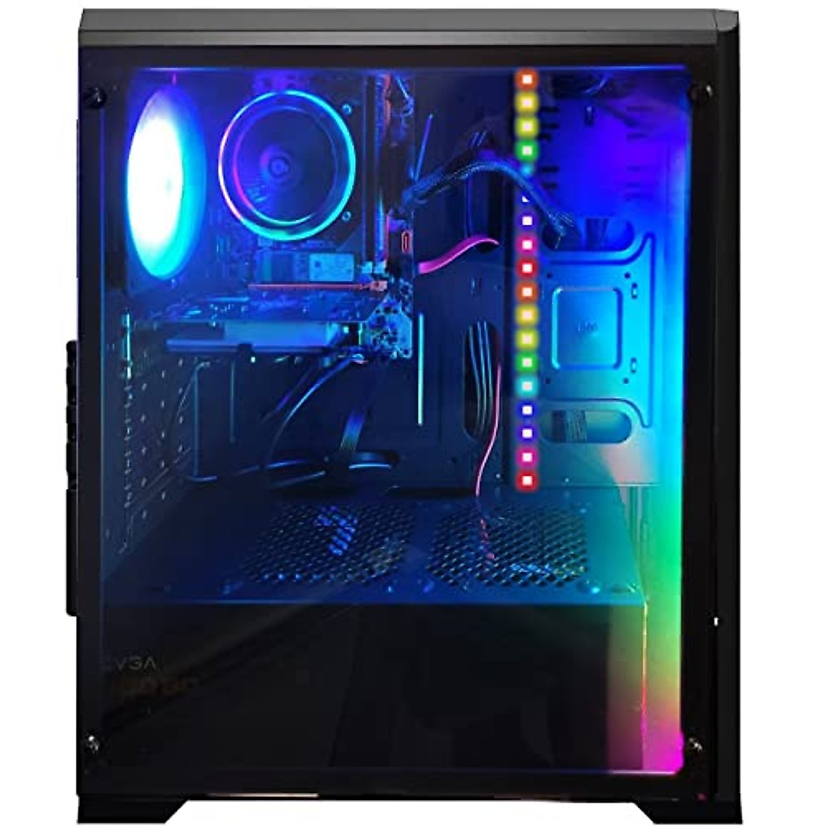 Ssrotho Gaming PC Windows 10 Professional Desktop Tower Computer, Intel Quad-Core i5 3.2Ghz, 16GB RAM, 1TB SSD + 1TB HDD, WiFi Adapter, GeForce GT 1030 2GB GDDR5, RGB Lighting Case