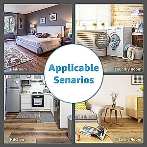 Art3d Peel and Stick Vinyl Floor Tiles 60-Pack 12 x 12 inch, Self Adhesive Waterproof Flooring Wood Planks for Kitchen, Dining Room, Bedrooms, Cover 60 Sq. Ft, Taupe Ash