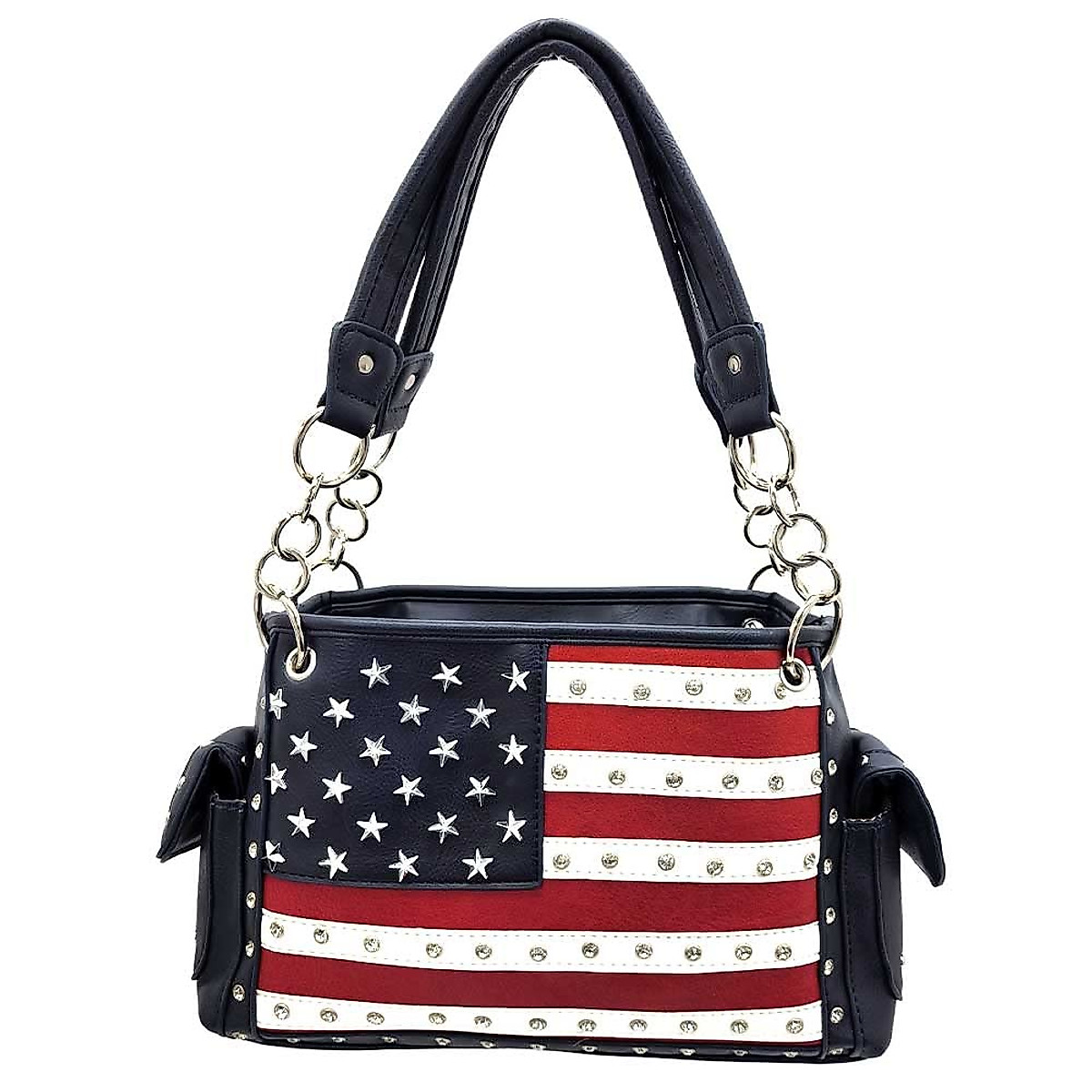 USA Flag Handbags Thin Blue Line Purses Thin Red Line Handbags (USA-Thin-Blue-Line-Purse&Wallet)