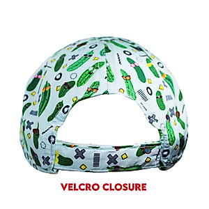 Sprints Race Day Performance Running Cap | The Lightweight, Quick Dry, Sport Hat, One Size, Unisex (Pickles Pattern)