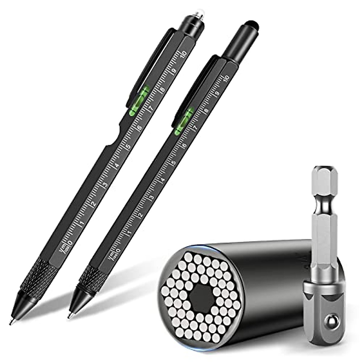 Gifts for Dad, Universal Socket with 9 in 1 Multi-Tool Pen Set