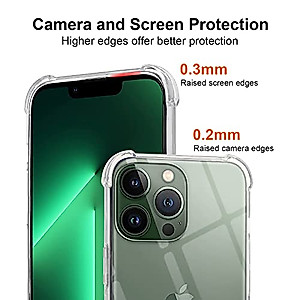 Vauki Crossbody Case for iPhone 13 Pro Clear Silicone Phone Case for iPhone 13Pro 6.1" with Lanyard Neck Cord Strap, Soft TPU Shockproof Protective Transparent Cover Case - Black Necklace