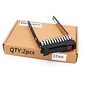 DAHONGHU 2-Pack 500223-001 2.5" SAS&SATA HDD Tray for G5 G6 G7 DL380 DL360 DL580 BL460c ML350 ML370 ML570 378343-002