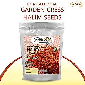bonballoon ( 26.45 oz / 750 gm ) Organic Herbal Garden Cress Seed Seeds Lepidium Sativum Halim Chandrashoor Chandrasur Cresson De Fontaine For Agriculture & Health حب الرشاد, 26.45 Ounce / 750 gm