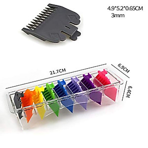 Professional Hair Clipper Guards Guides, Color Coded Hair Cutting Guides Come with Organizer, 1/8" To 1", Fits for All Full Size Clippers