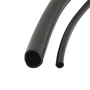 Raindrip 016005P 1/4-Inch Drip Irrigation Supply Tubing, 50-Foot, for Irrigation Drippers, Drip Emitters, and Drip Systems, Black Polyethylene