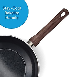 BK Simply Ceramic, Ceramic Nonstick Induction 11" Nonstick Frying Pan Skillet, PFAS Free, Dishwasher Safe, Black